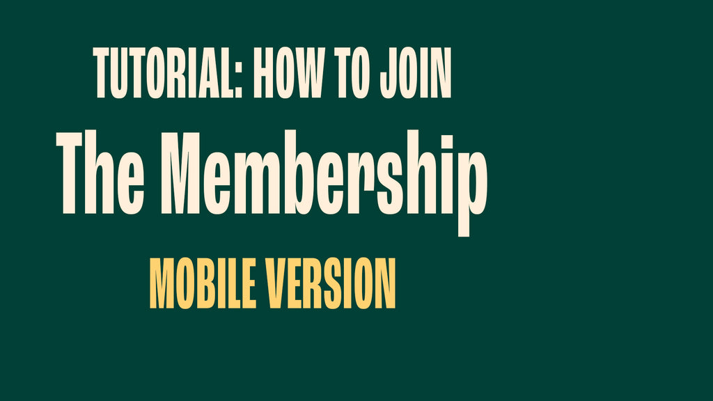 How To Join The Membership - Mobile Version – Giadzy