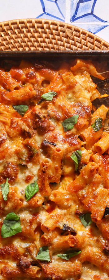 Sheet Pan Baked Pasta alla Norma Recipe Video – Giadzy