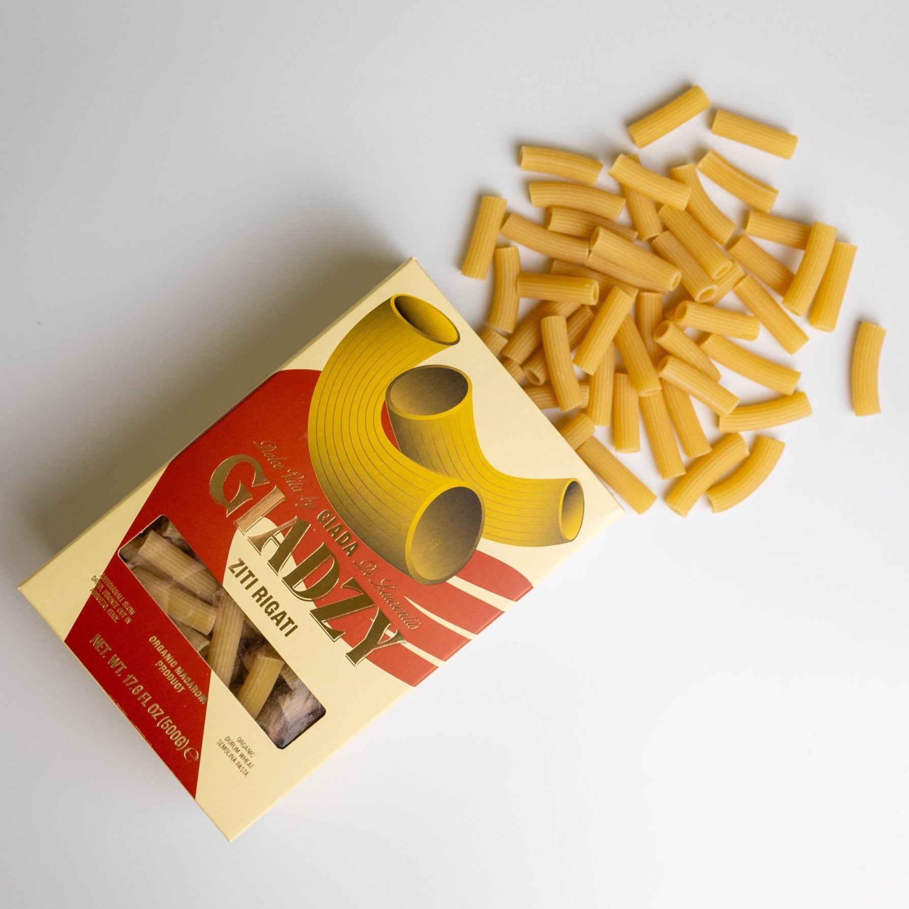 Giadzy Organic Ziti Rigati Pasta by Giada De Laurentiis